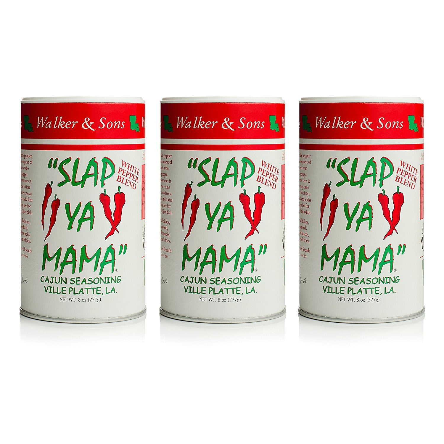 Slap Ya Mama White Pepper Blend 8oz, Pack of 3 - Walmart.com
