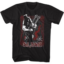 Slash Guns N Roses Slash On Amp White Adult T-Shirt - Walmart Business ...