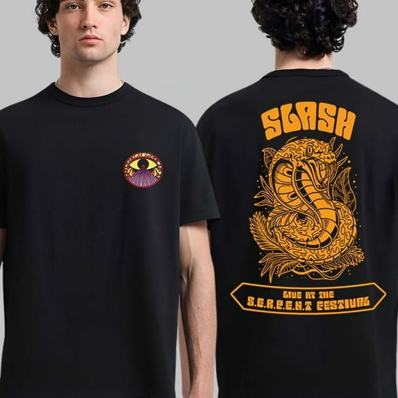 Slash Live At The Serpent Festival 2025 Snake Two Sided T-Shirt ...