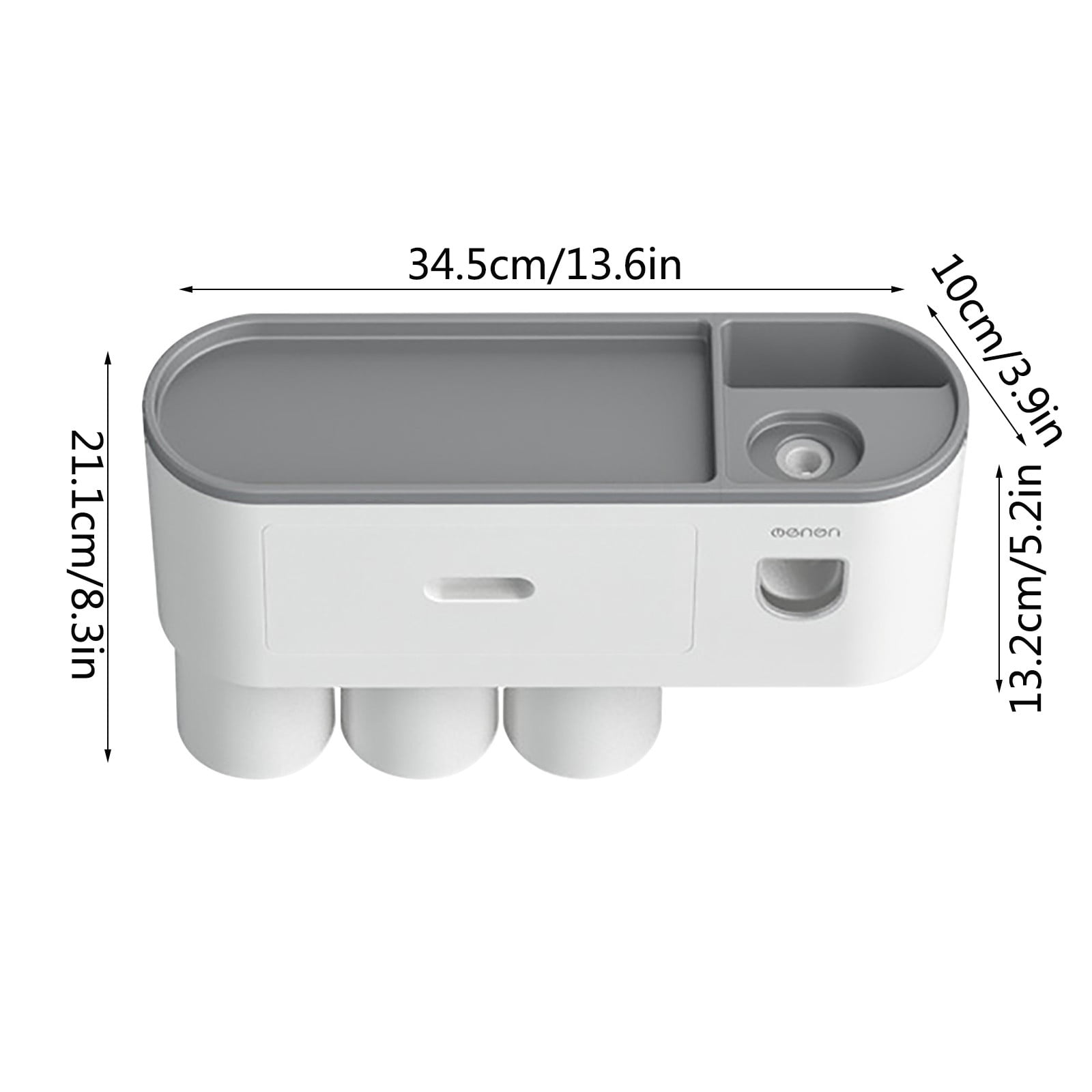 Slash Prices,Wall-Mounted Toothbrush And Toothpaste Storage Set With ...