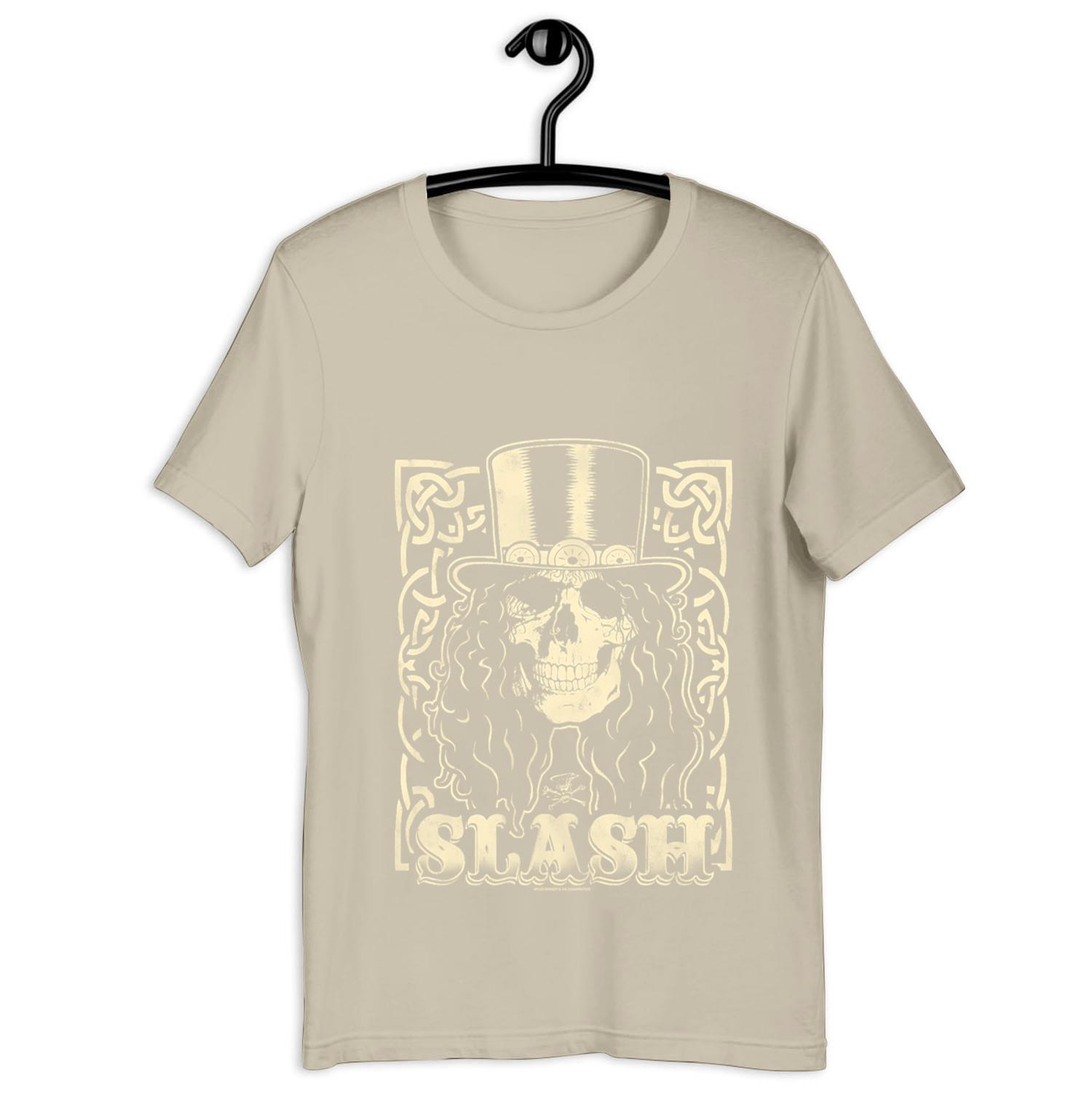 Slash Skull Tattoo Men's T Shirt Rock Guitarist Merch Guns n Roses ...