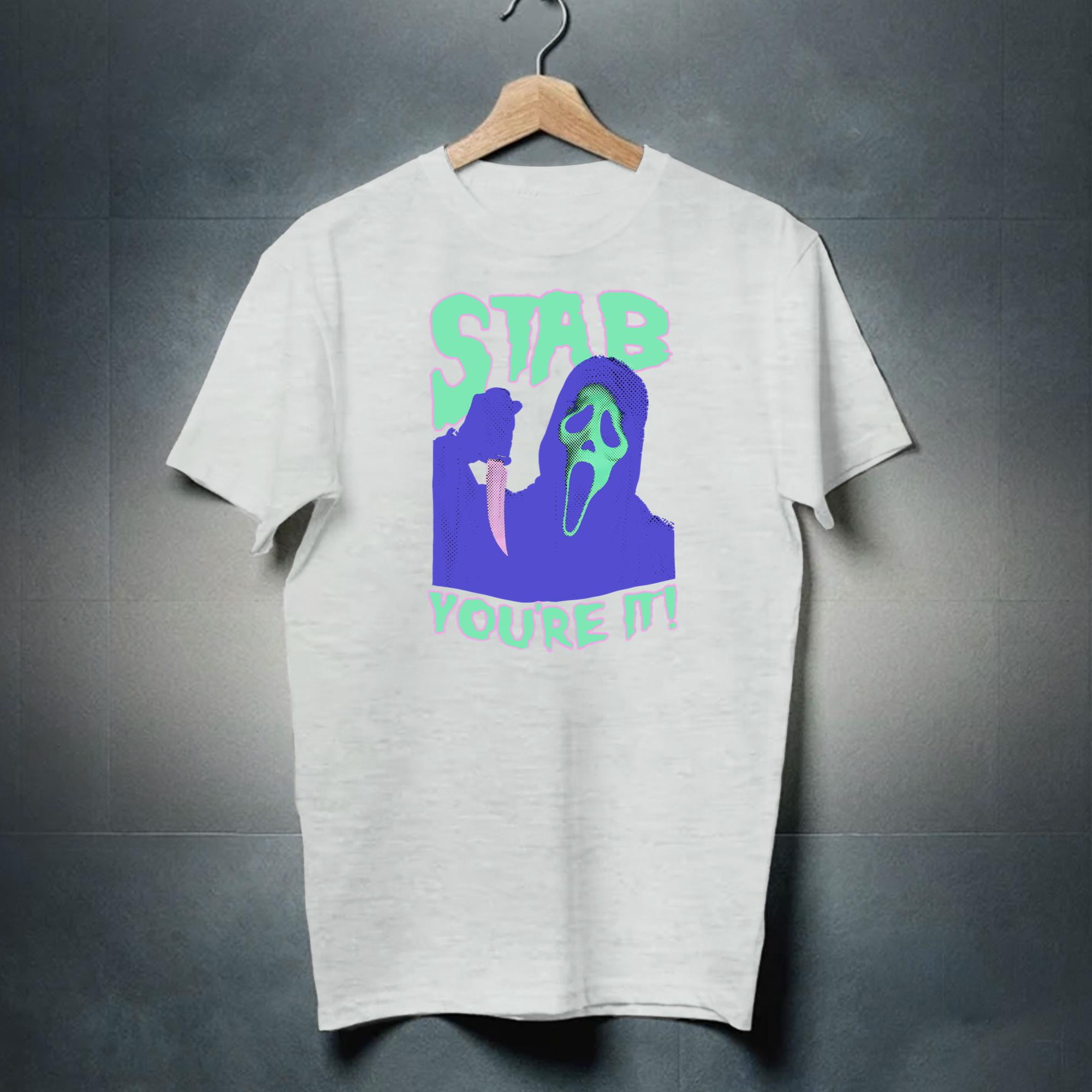 Slasher Film Tee, Horror Movie Graphic Shirt - Walmart.com