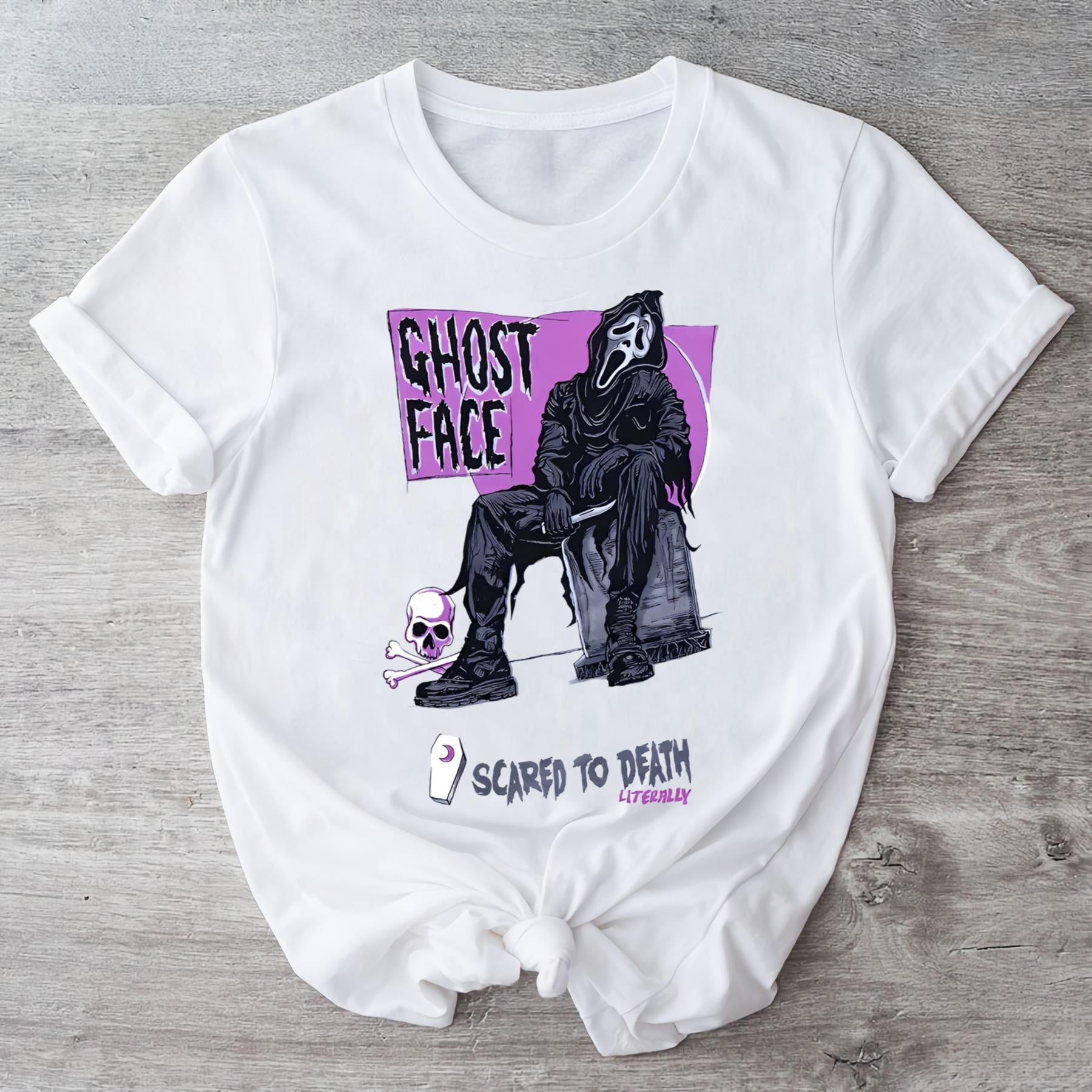 Slasher Movie Inspired Graphic T-shirt, Scared To Death Design ...