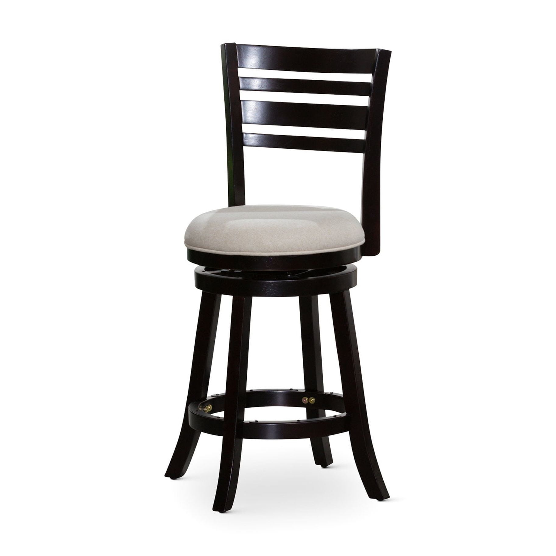 Slat Back Counter Stool | Swivels Freely in Dining Spaces | Flared Leg ...