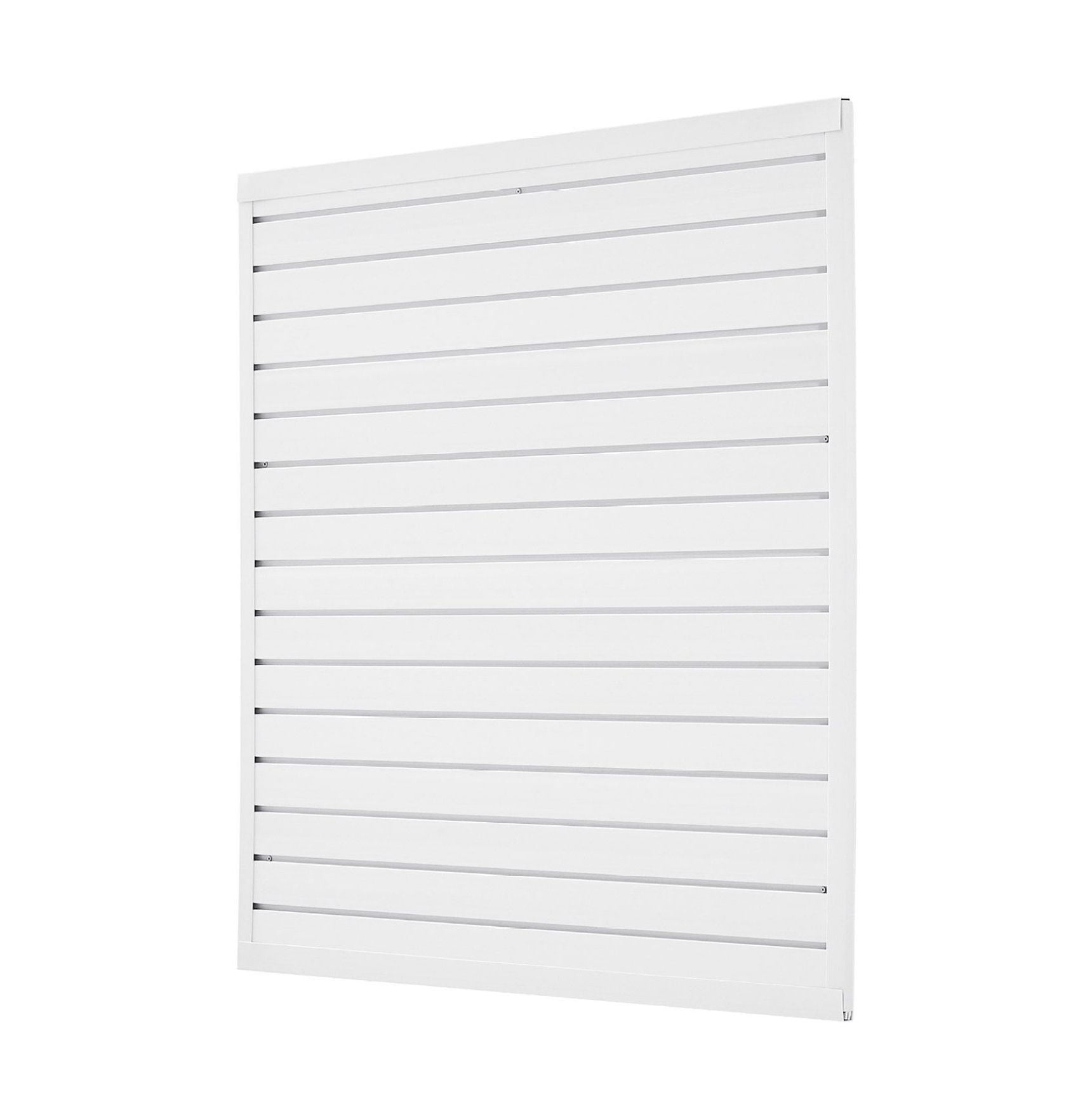 Slat Wall Paneling 4x4 ft White PVC - Garage Storage, Modular Slatwall ...