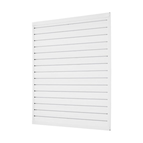 Slat Wall Paneling 4x4 ft White PVC - Garage Storage, Modular Slatwall ...
