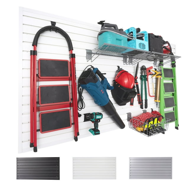 Free Shipping! Slat Wall Paneling Garage Storage PVC Wall Panels ...