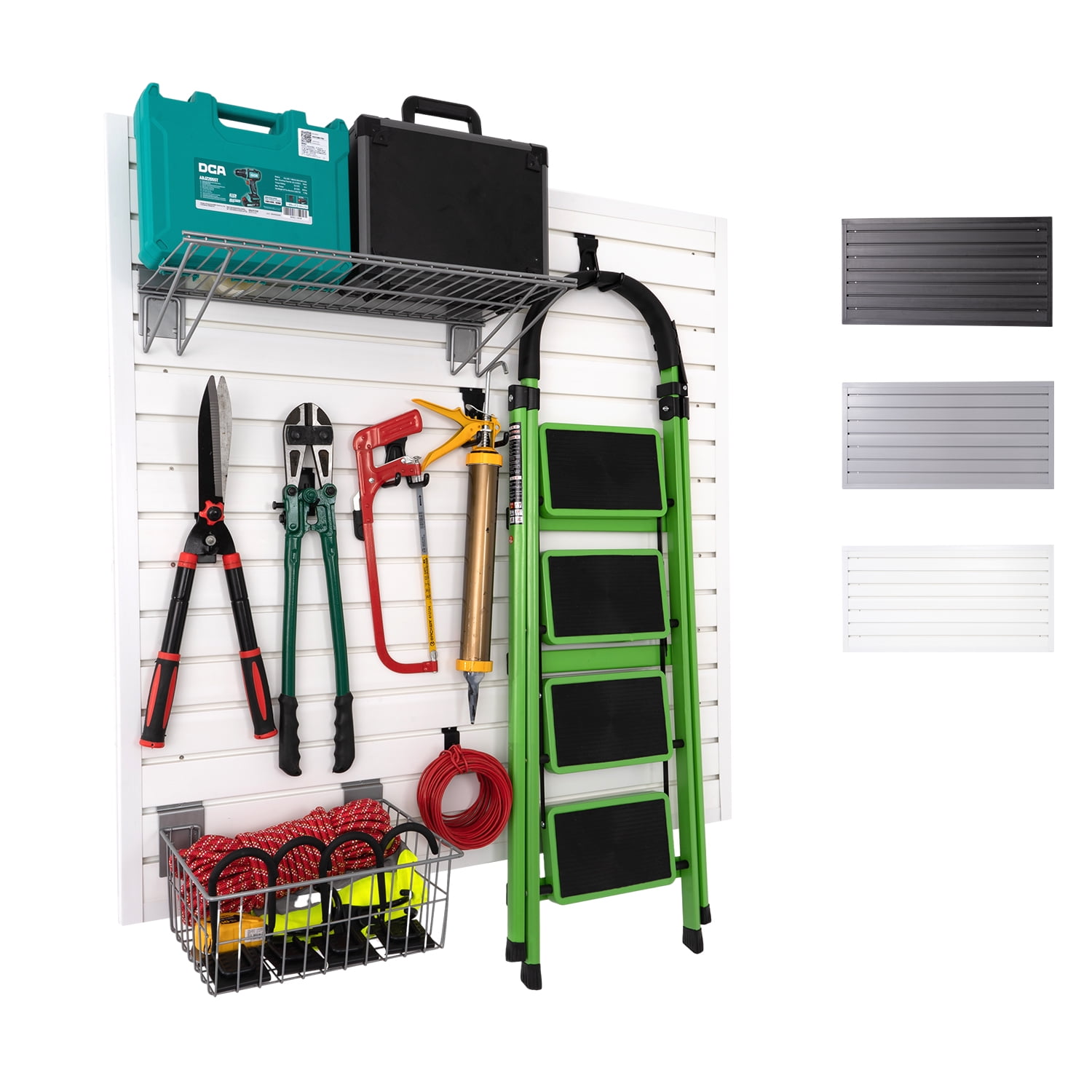 Slat Wall Paneling Garage Storage PVC Wall Panels, Slatwall Garage Home ...