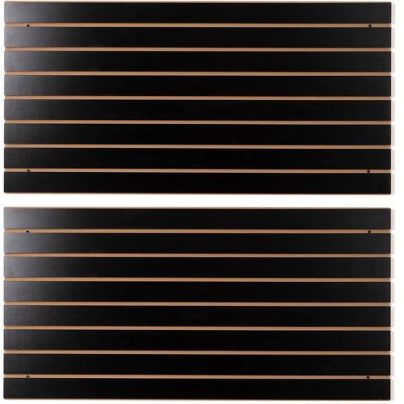 Slat Wall Paneling for Retail Display 2 Pack 4'x2' Maple Slatwall Panel ...