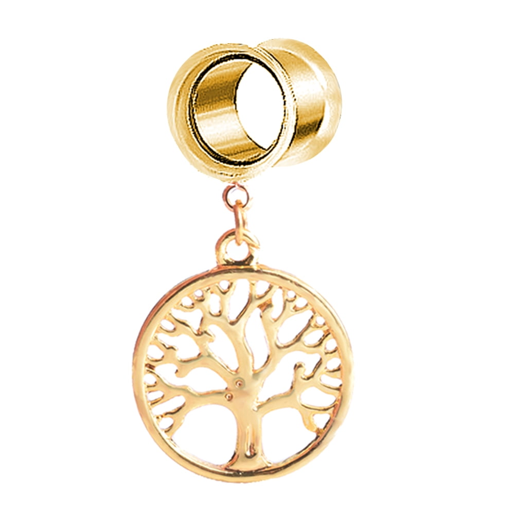 Slatcetga Exquisite Fashion Tree Pendant Earring Expansion Piercing ...