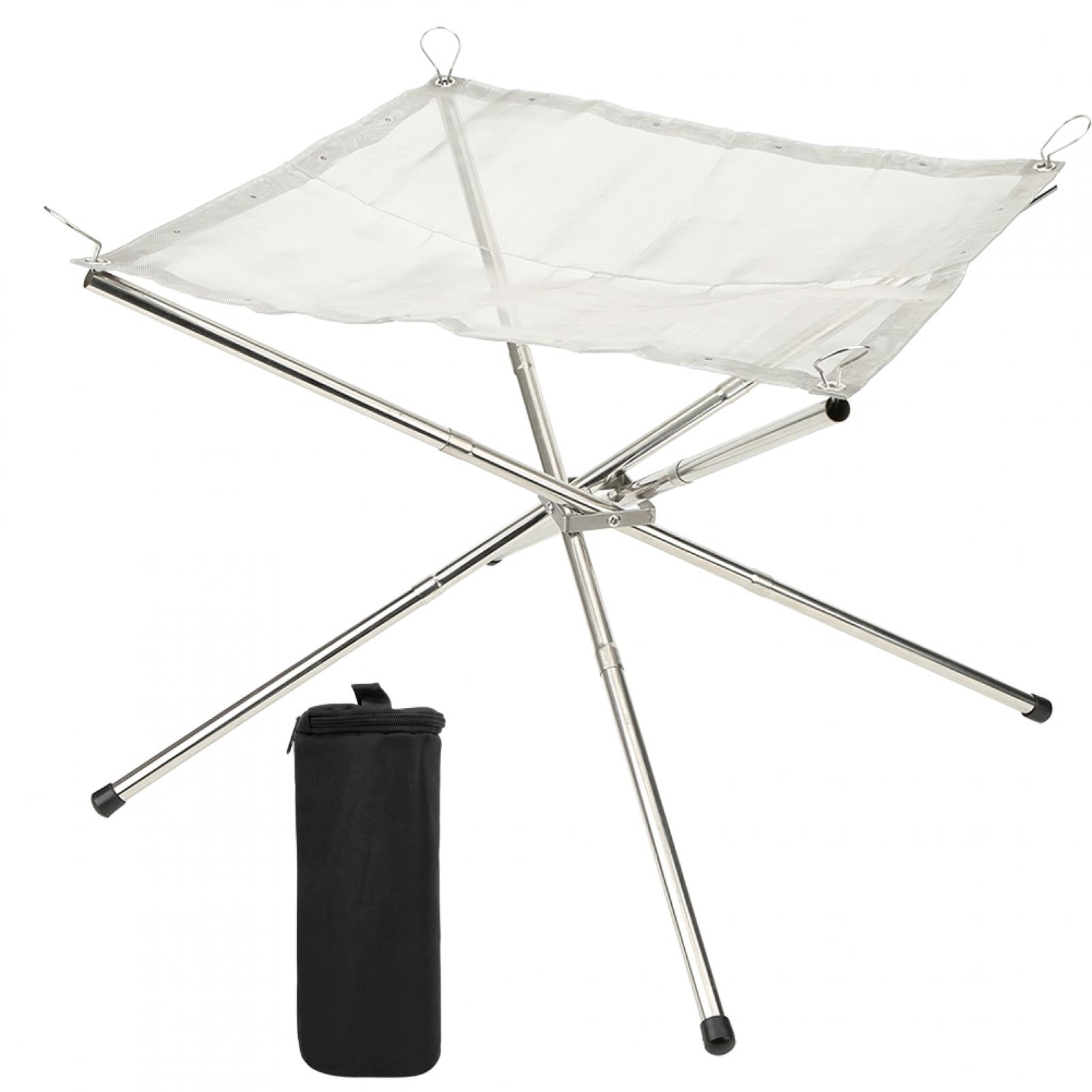 Slatcetga Portable Home Garden Fire Rack Wood Burning Rack for Outdoor ...