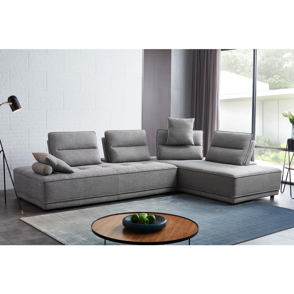 Slate 2PC Lounge Seating Platforms with Moveable Backrest Supports in ...