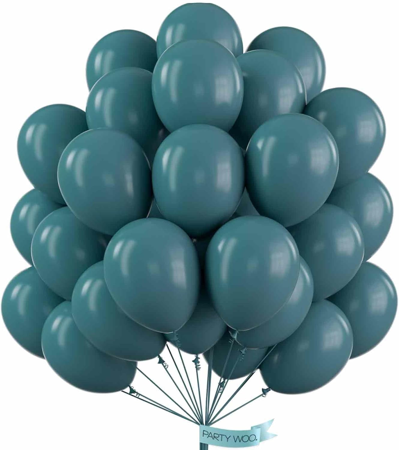 Slate Blue Balloons 50 pcs 12 Inch Dusty Blue Green Balloons for Graduation Baby Shower Wedding ...