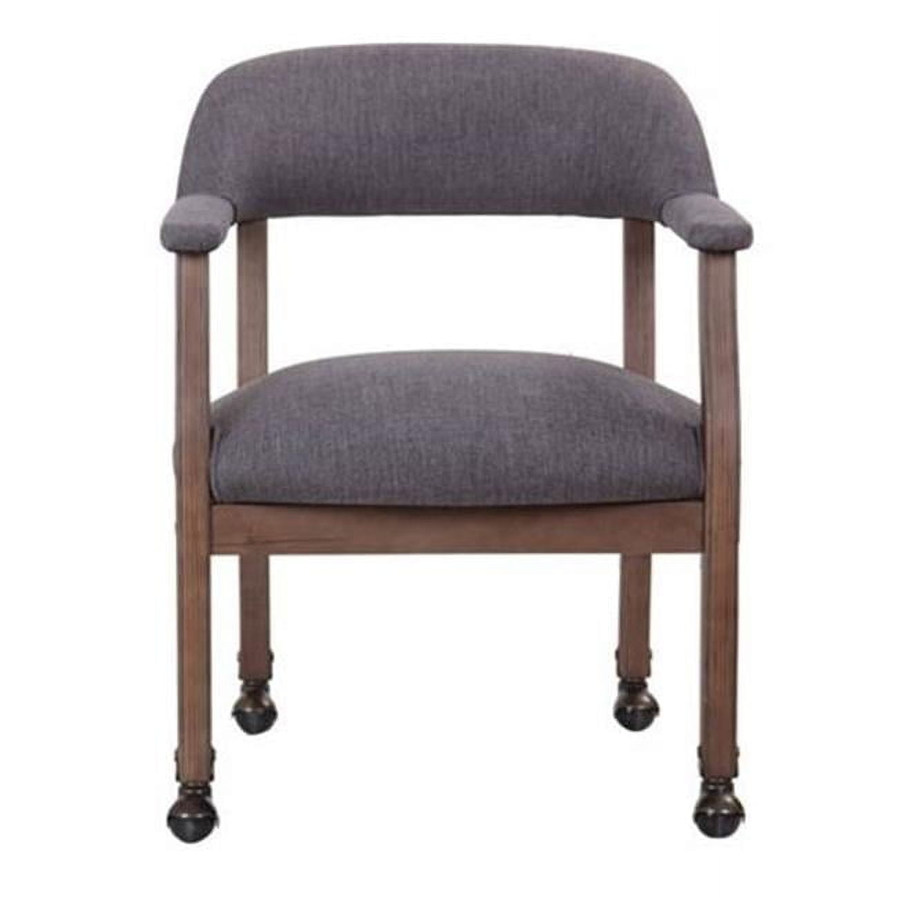 Slate Grey Captains Chair, W - Antique Casters - Walmart.com