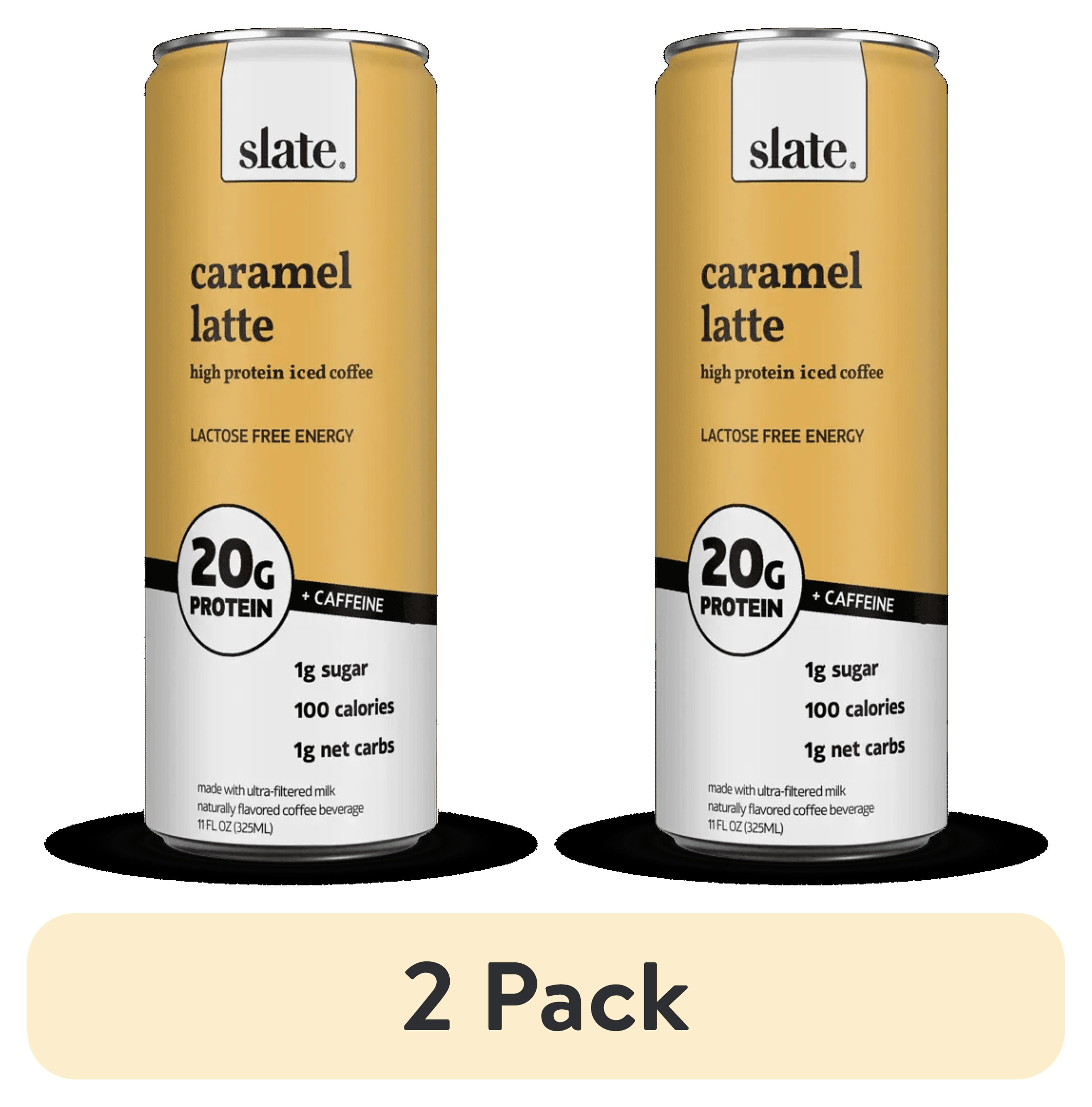(2 pack) Slate Milk Caramel Latte High Protein Iced Coffee - Walmart.com