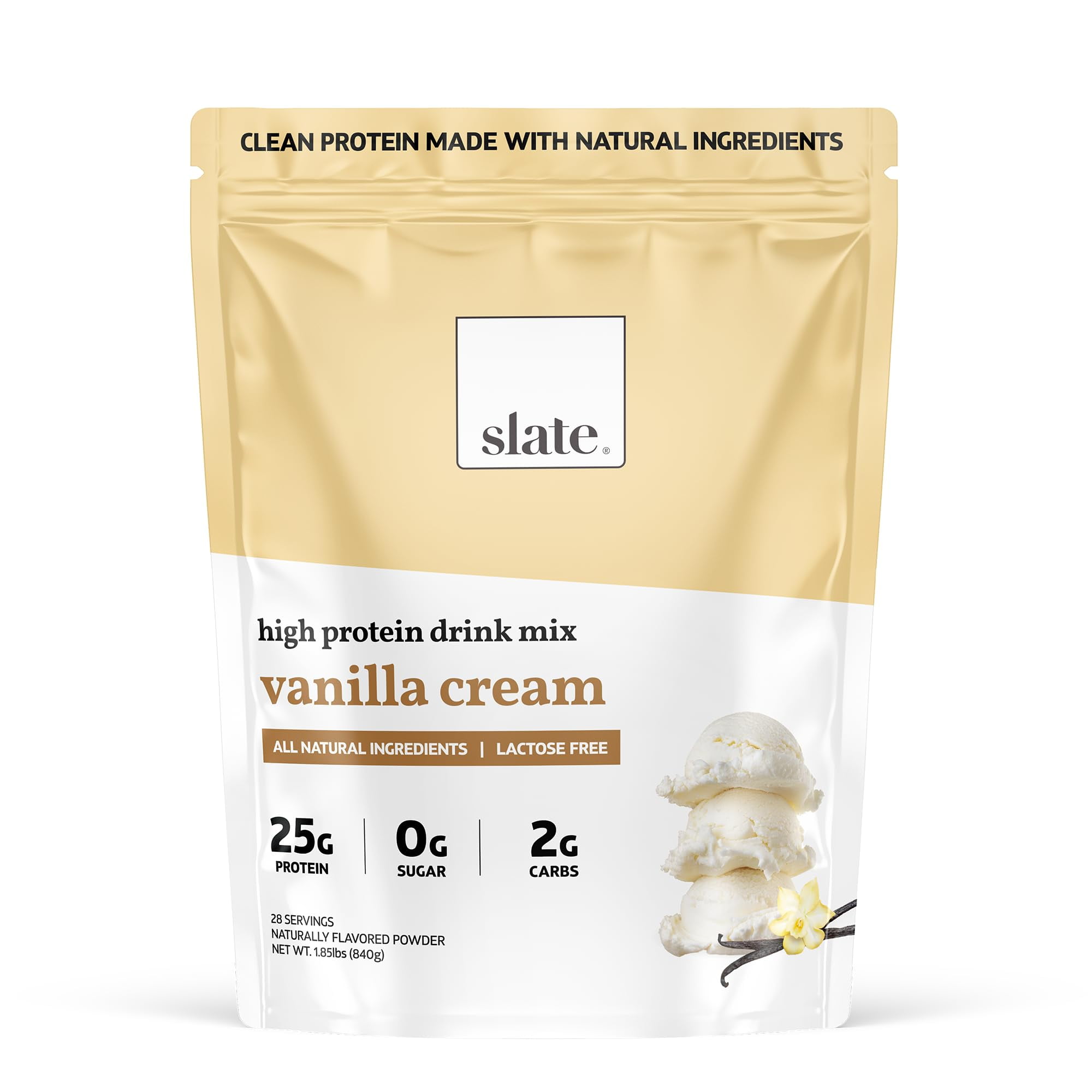 Slate Milk -High Protein Drink Mix AIS1 Powder -Vanilla Servings Bag ...