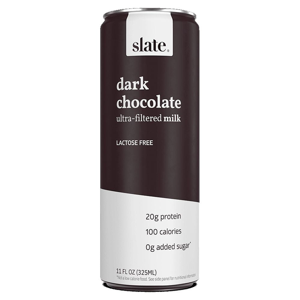 Slate Milk - High Protein Shake, Dark Chocolate, 20g Protein, 0g Added ...