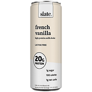 Slate Milk - Dairy Protein Shake, Keto Friendly French Vanilla, 20g ...
