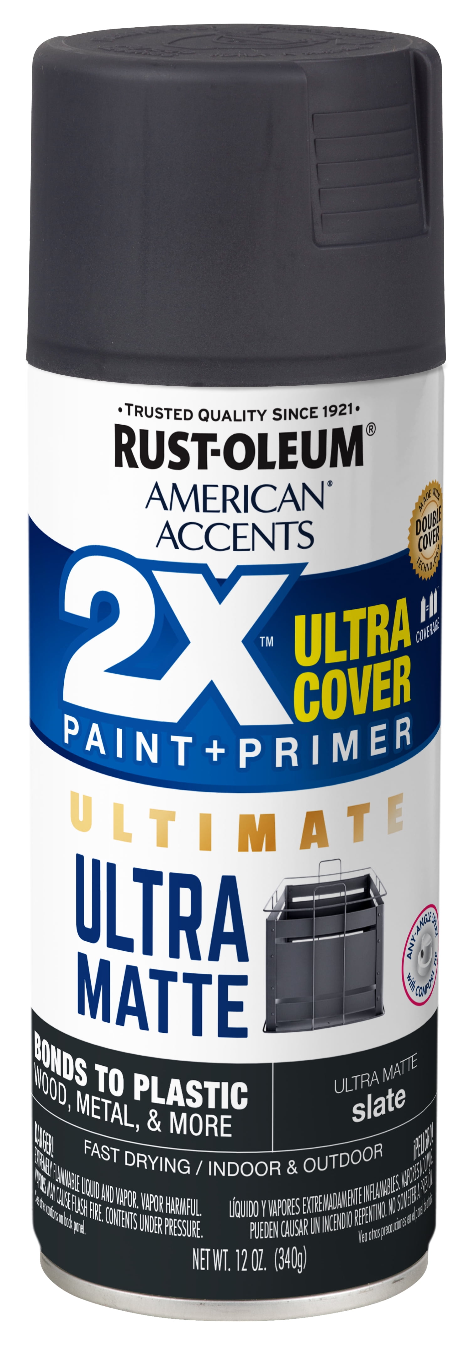 Slate, Rust-Oleum American Accents 2X Ultra Cover Ultra Matte Spray ...