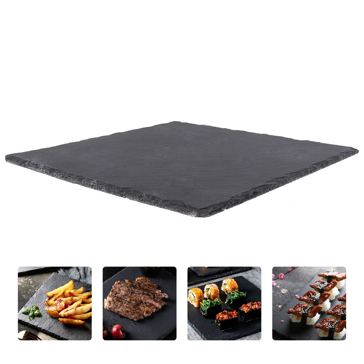 Slate Serving Plate, Black Slate Plate Slate Steak Platter Slate Cheese ...