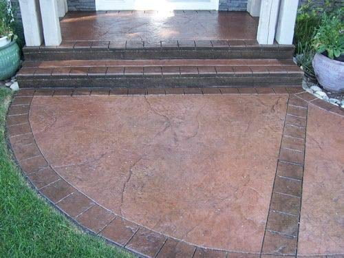 Slate Tile Concrete Stamp for Borders by Walttools | Classic 8 inch ...