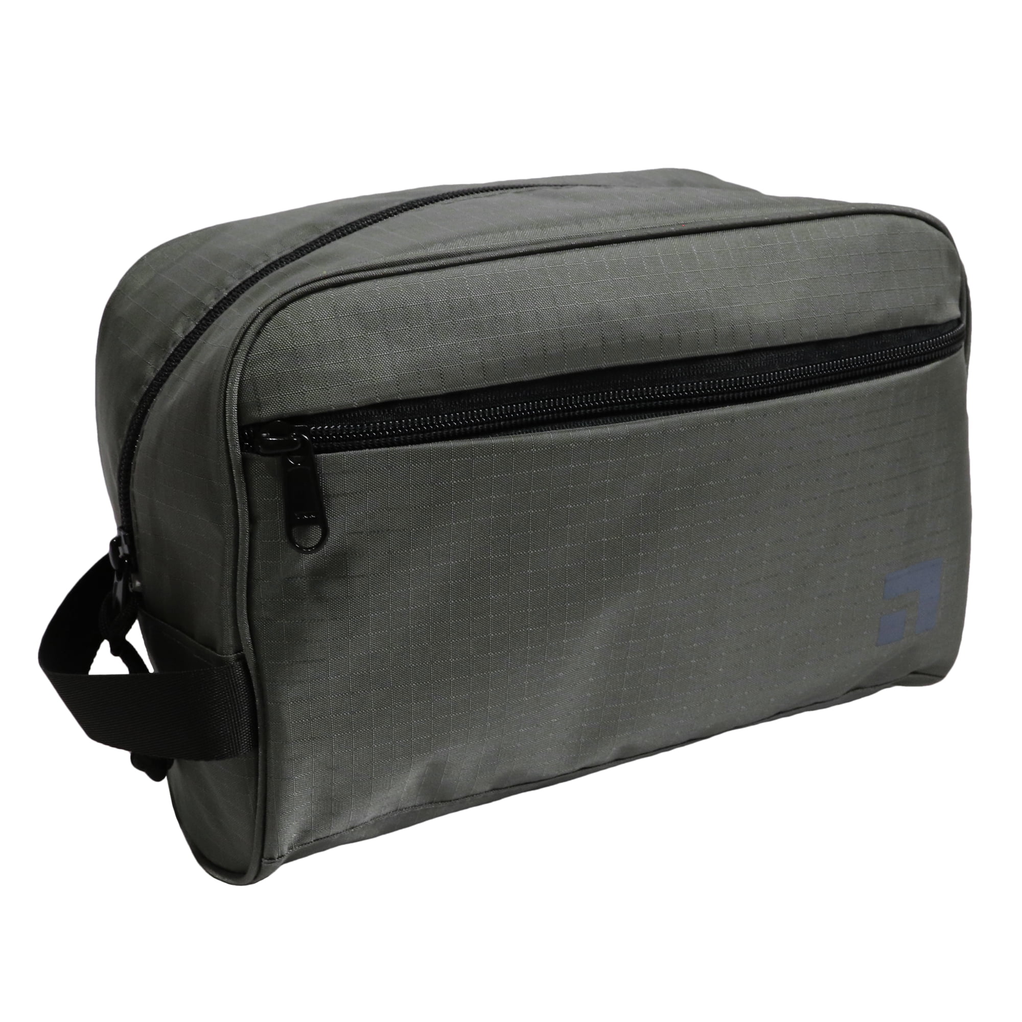 Slate Travel Waterproof Nylon Dopp Kit - Portable Shaving Toiletry Bag ...