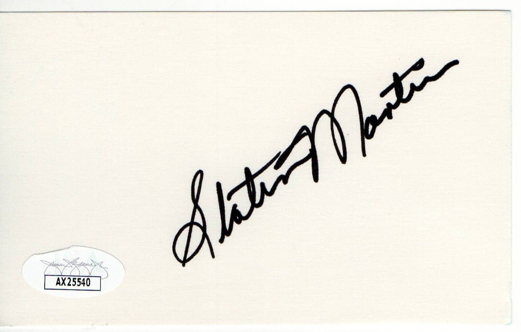 Slater Martin Signed Autographed Index Card Lakers Hawks JSA AX25540 ...