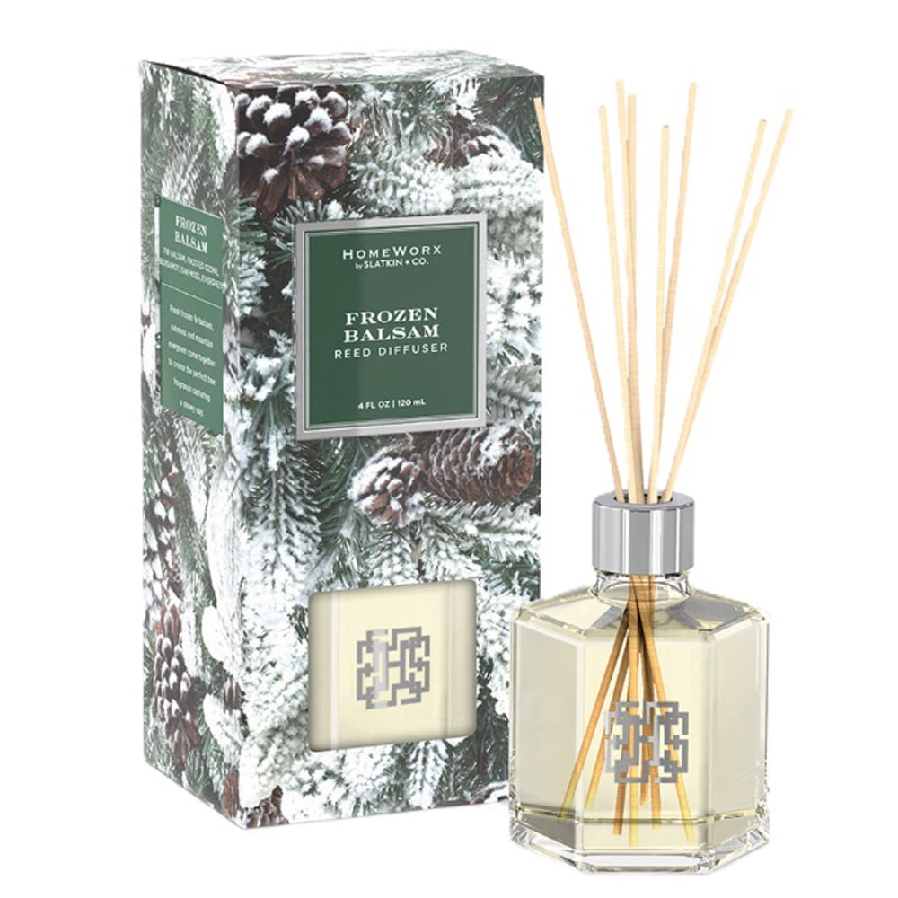 Slatkin + Co. Frozen Balsam Reed Diffuser 4oz - Walmart.com