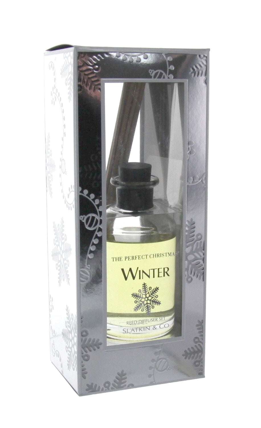 Slatkin & Co. Perfect Christmas Winter Holiday Reed Diffuser Kit with ...