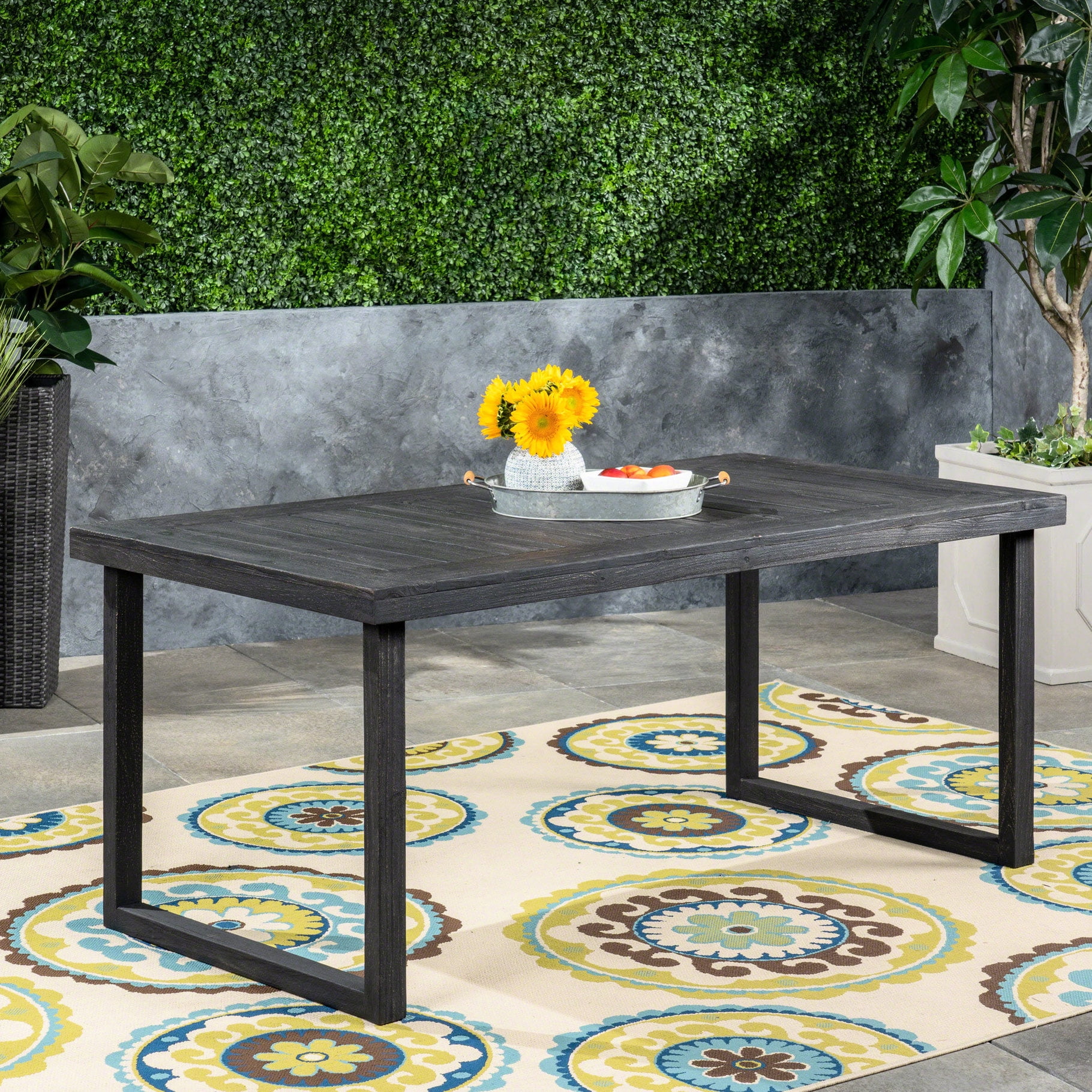 Slatted Surface Design - Outdoor Feast - Balcony Dinner - Weatherproof ...