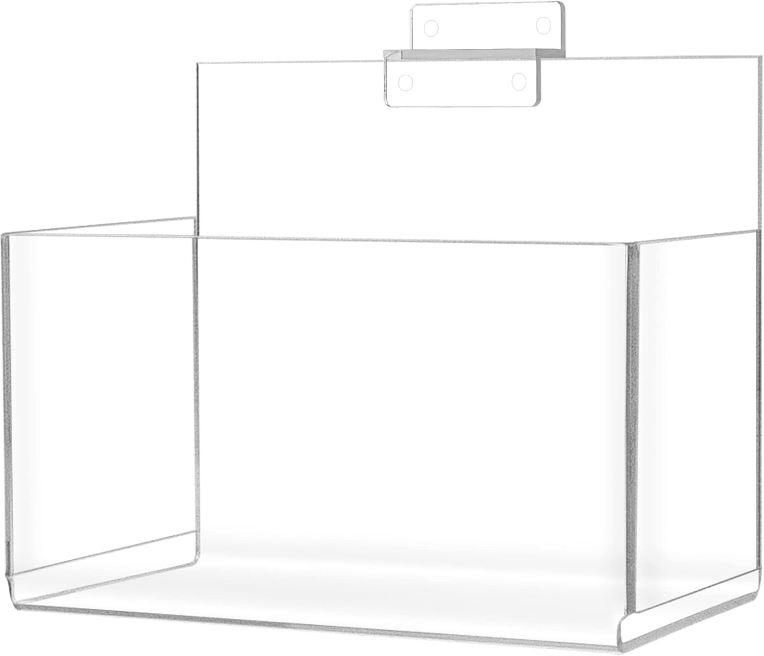 Slatwall Acrylic Retail Tray Clear One Compartment 8 Inch Wide x 4.75 ...