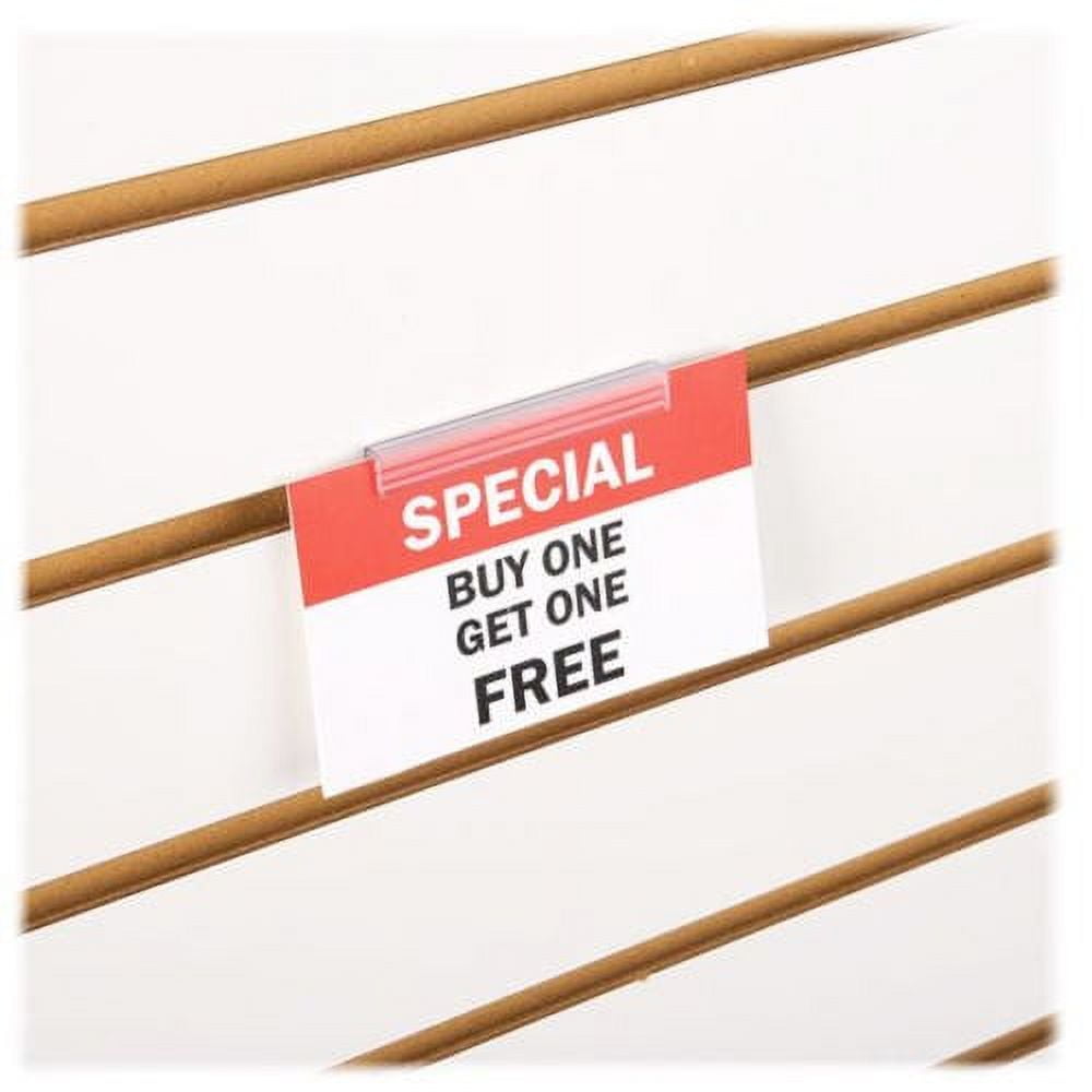 Slatwall Economy Sign Holder - Flush Signage & Card Grip for Slatwall ...