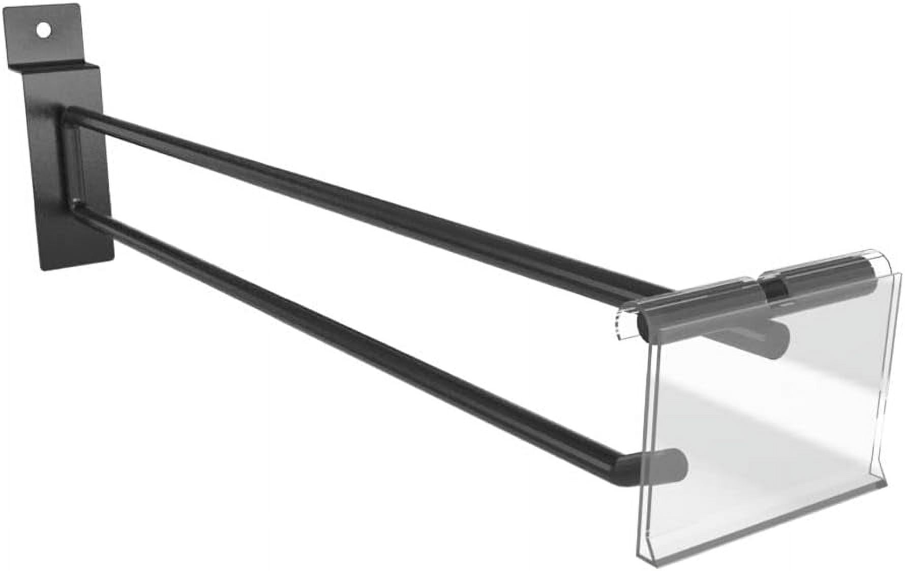 Slatwall Hooks Peg Hooks for Slatwall with Scanner Tag Holder, 25 Pack ...