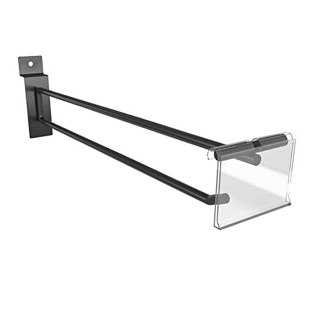 Slatwall Hooks Peg Hooks for Slatwall with Scanner Tag Holder, 25 Pack ...