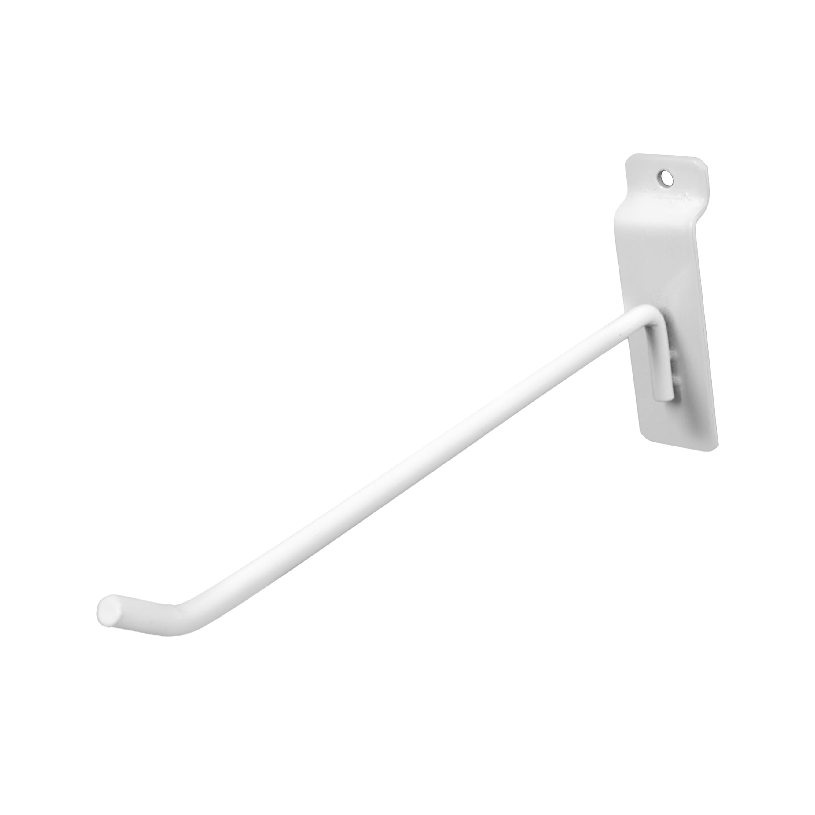 Slatwall Hooks White 8" Long Pack of 50 - Premium Slat Wall Hooks for 3 ...
