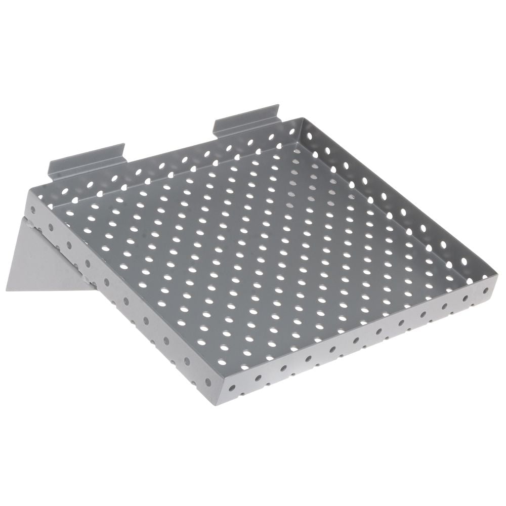 Slatwall Perforated Shelf, 12" Wide Silver - Walmart.com