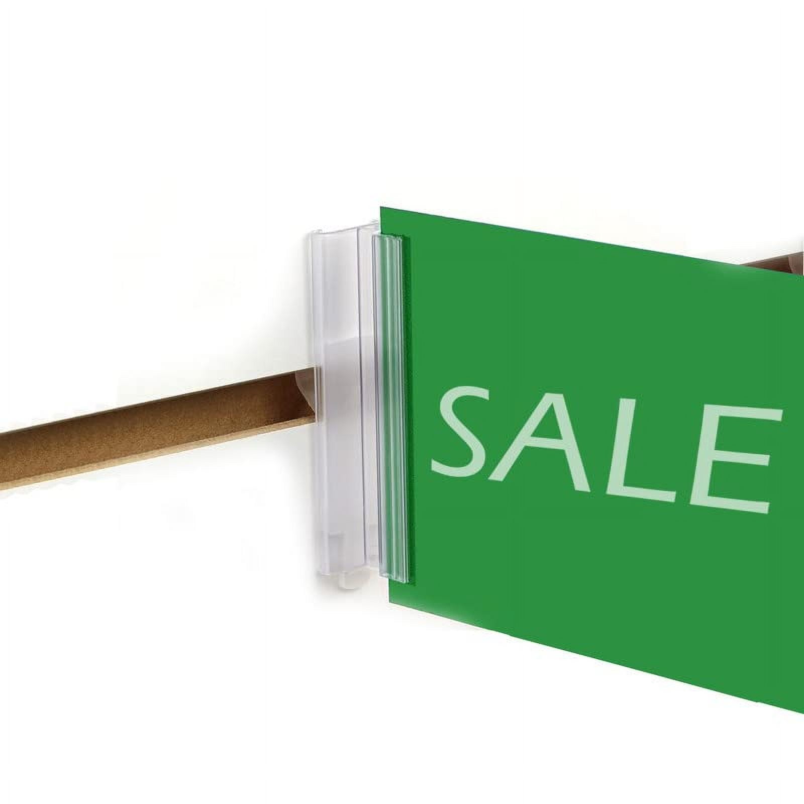 Slatwall Sign Holder, Vertical Protruding Stick Out Signage Aisle Card ...