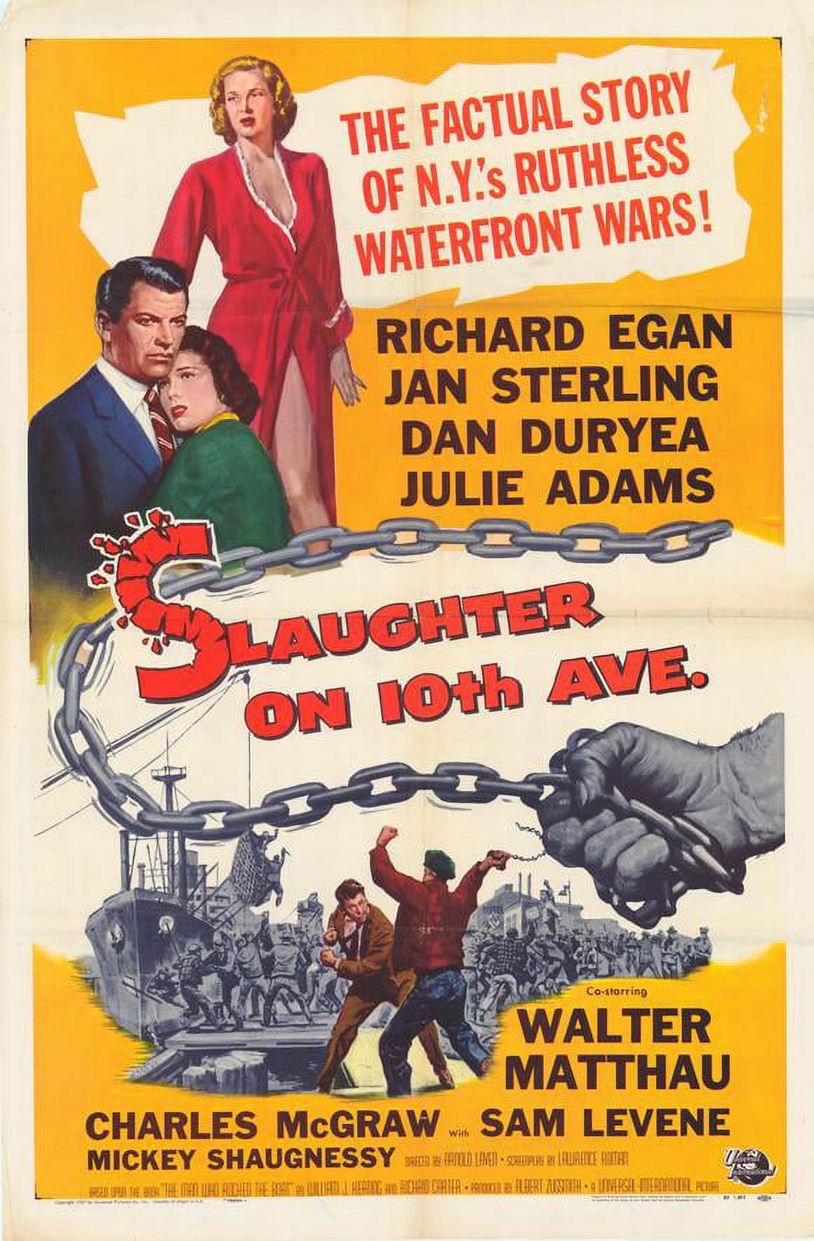 Slaughter On 10th Ave - movie POSTER (Style A) (27" x 40") (1957 ...