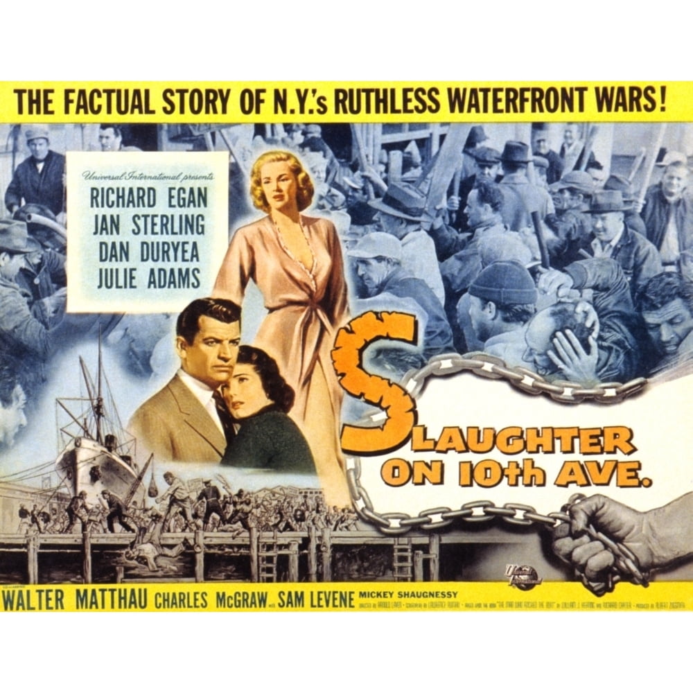 Slaughter On Tenth Avenue Richard Egan Jan Sterling Julie Adams 1957 ...