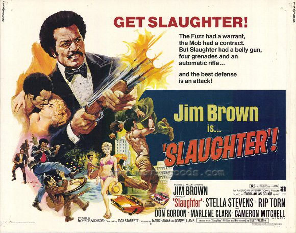 Slaughter - movie POSTER (Style A) (11" x 14") (1972) - Walmart.com