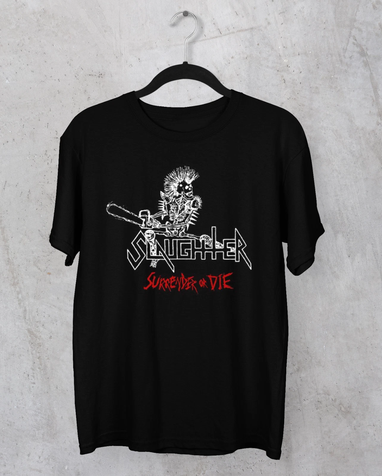 Slaughter rock band HOT NEW black T-shirt short sleeve All sizes 2F265 ...