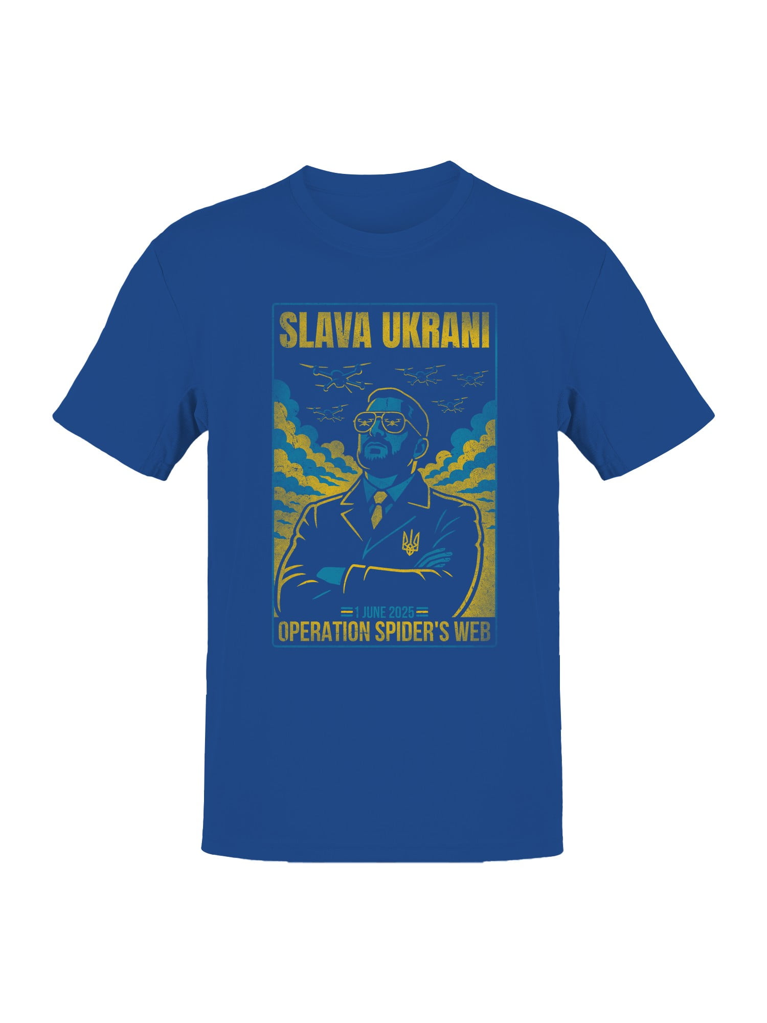Slava Ukraini Graphic Men's T-shirt - Walmart.com