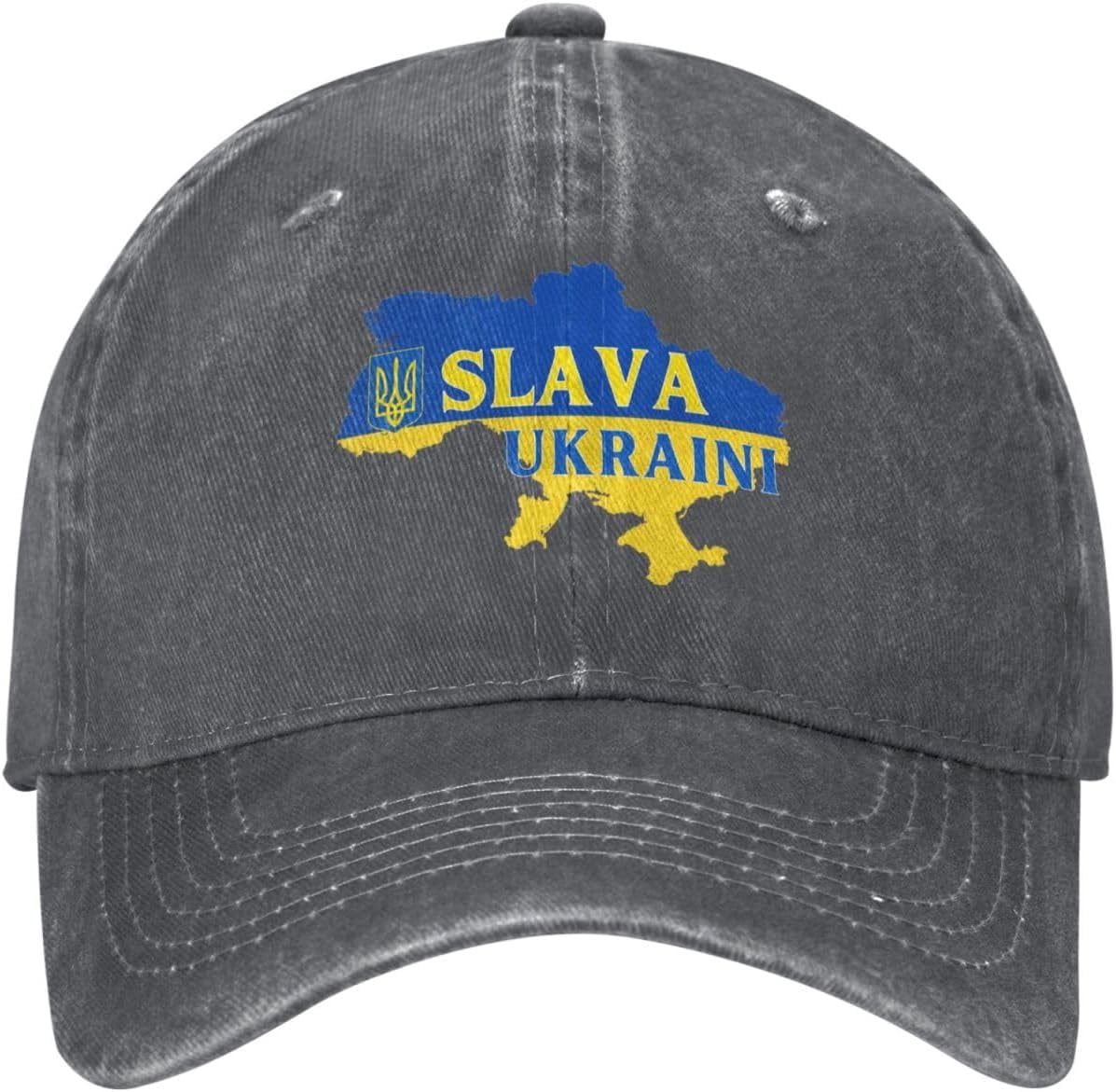 Slava-Ukraini Hats Glory-to Ukraine Denim Cap Black - Walmart.com