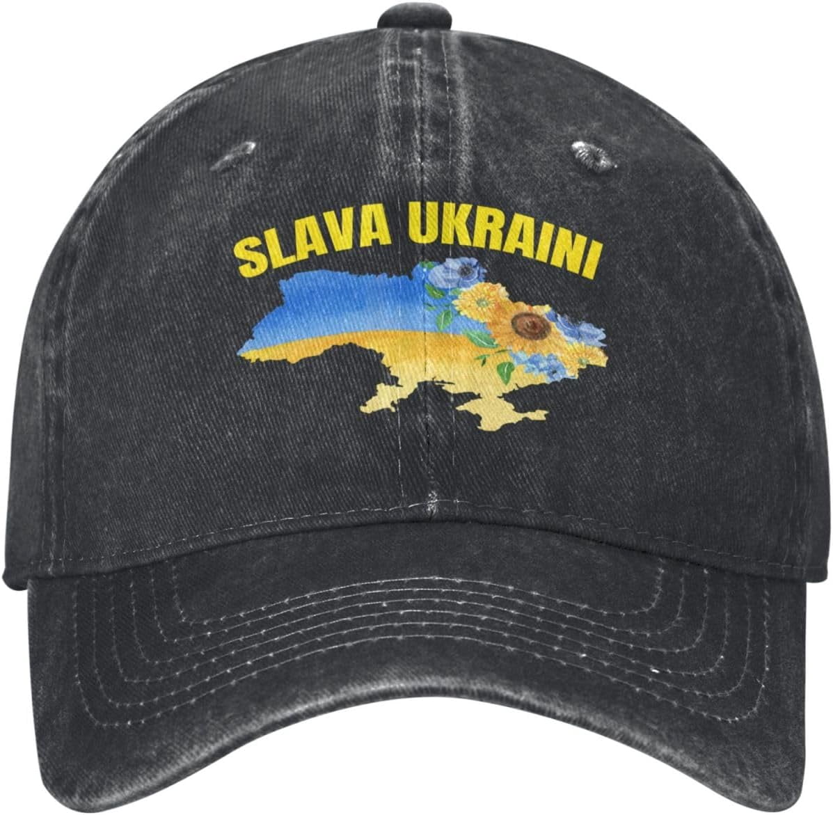 Slava-Ukraini Hats Glory-to Ukraine Denim Cap Navy Blue - Walmart.com