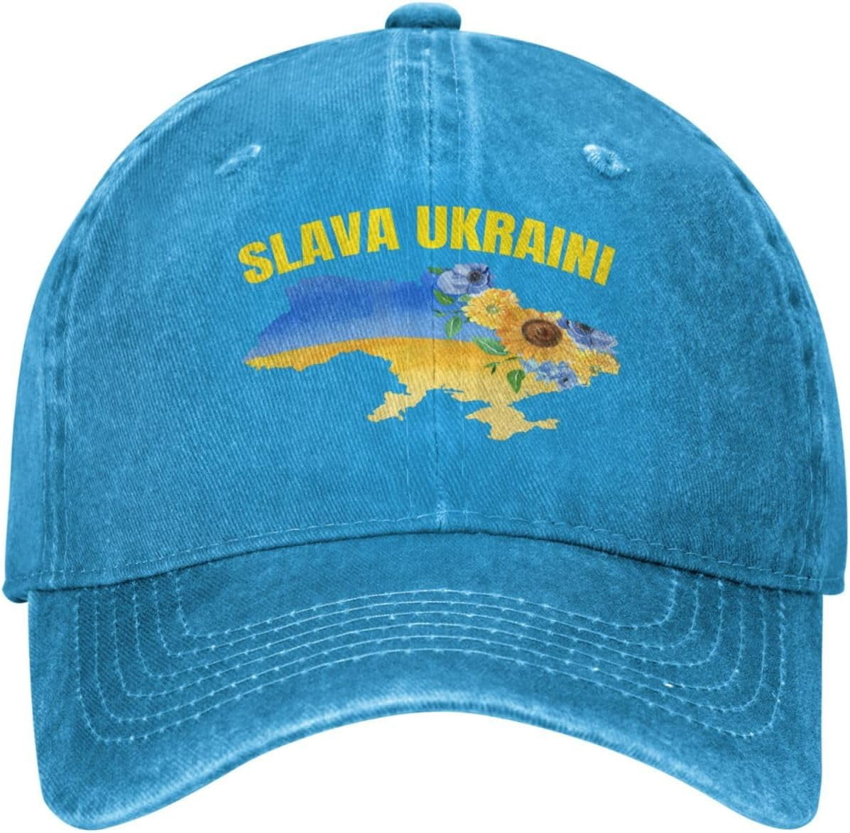 Slava-Ukraini Hats Glory-to Ukraine Denim Cap Navy Blue - Walmart.com