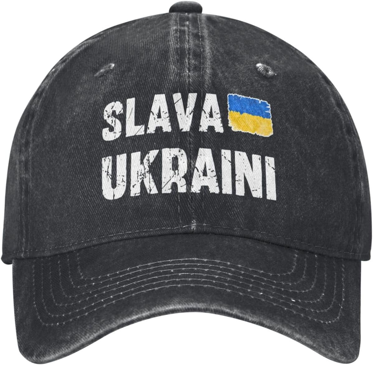Slava-Ukraini Hats Glory-to Ukraine Denim Cap Navy Blue - Walmart.com