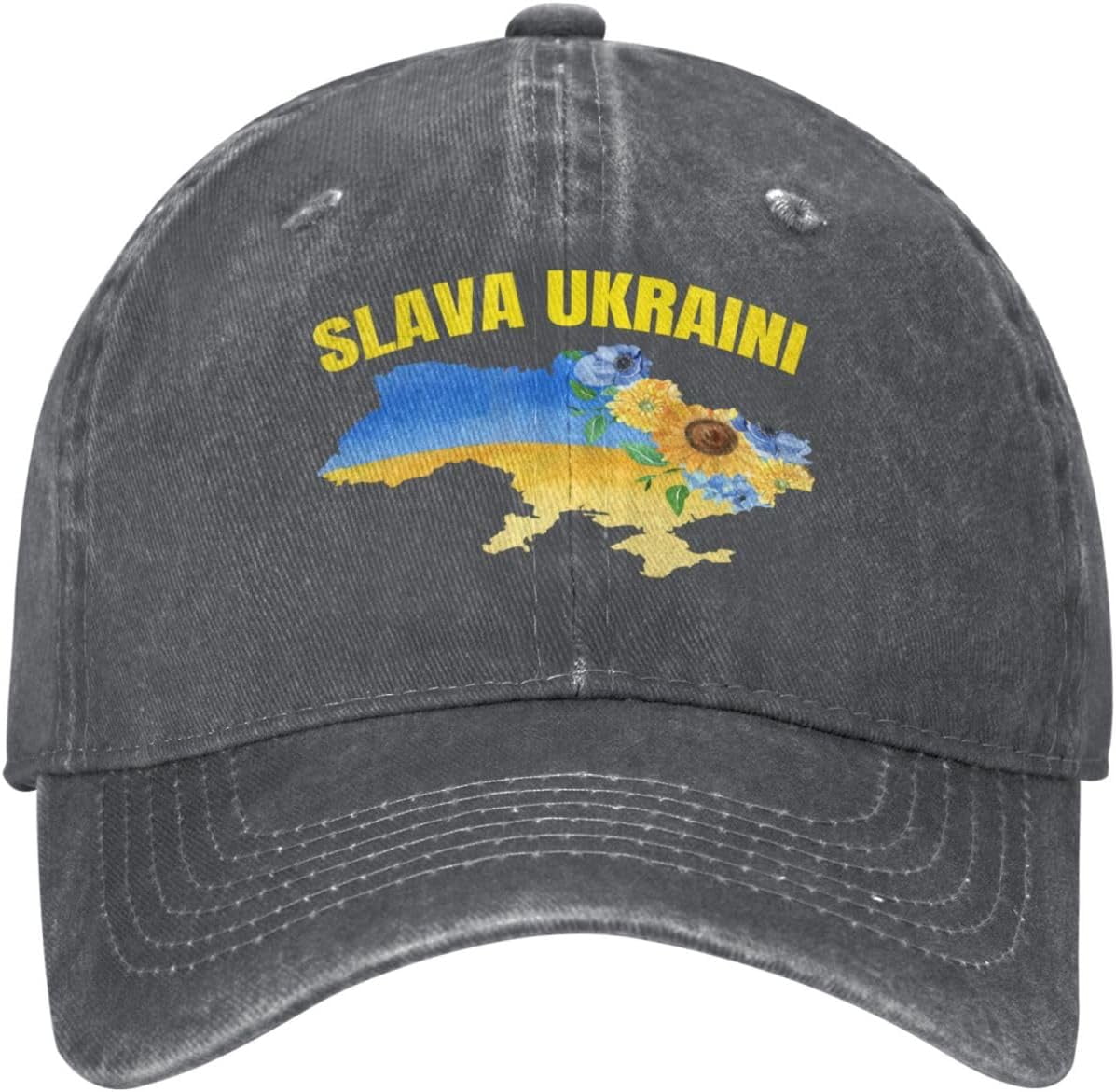 Slava-Ukraini Hats Glory-to Ukraine Denim Cap Navy Blue - Walmart.com