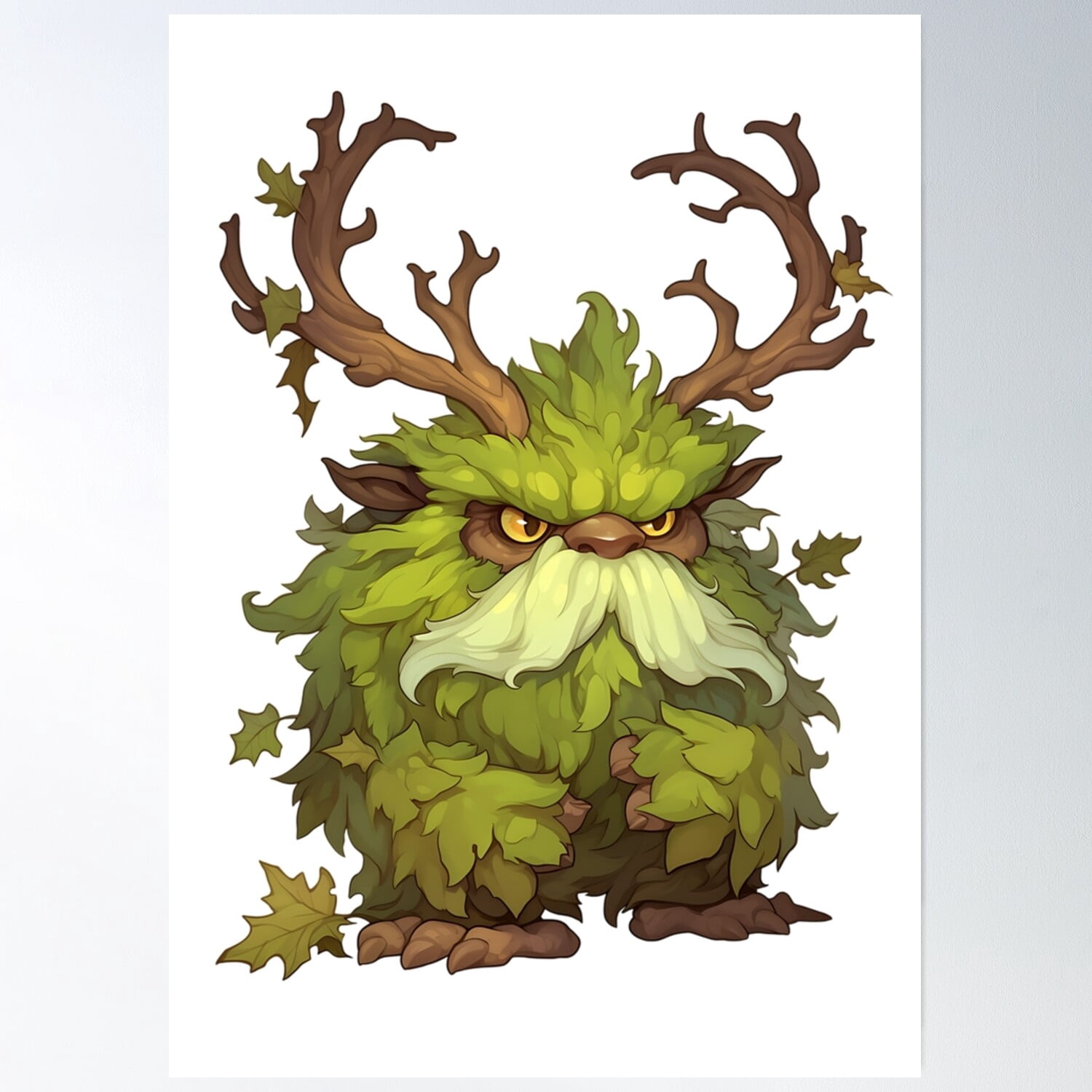 Slavic Folklore: Leshy Forest Spirit Poster Wall Art, Modern Wall Decor ...