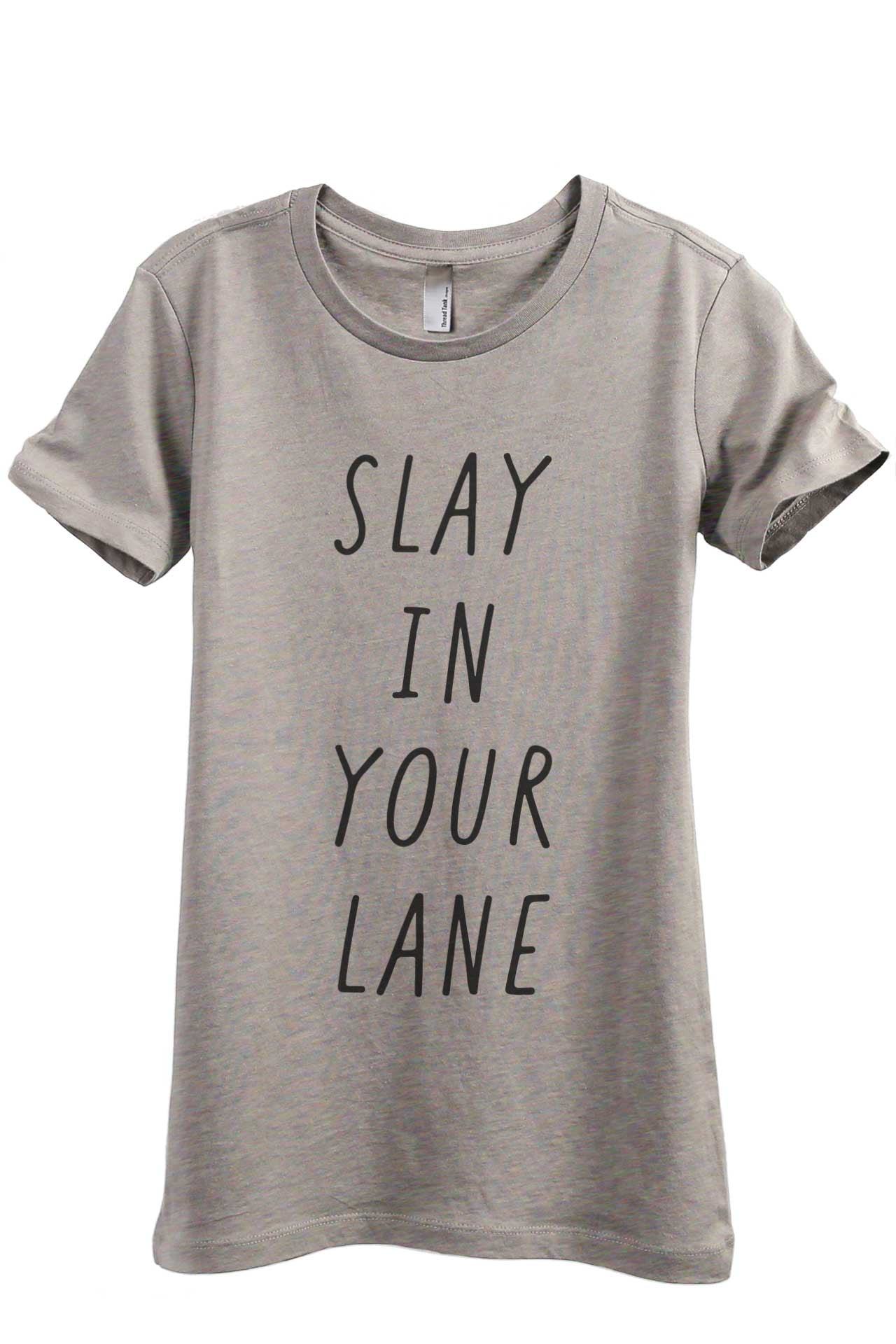Slay In Your Lane Women's Fashion Relaxed T-Shirt Tee Heather Tan Small ...