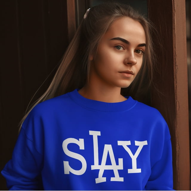 Slay Los Angeles Baseball Champions Comfy Crewneck Sweatshirt | World Series Dodger Edition 2024 ...